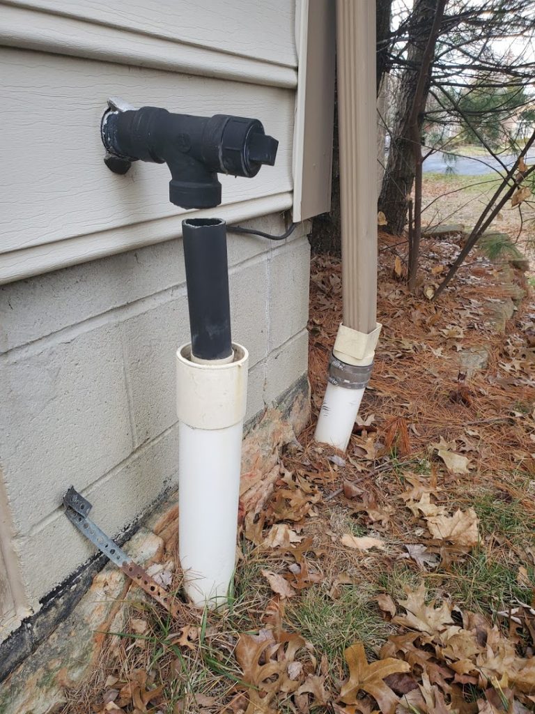Sump Discharge Replace & Repair - A+ Gutters & Drain